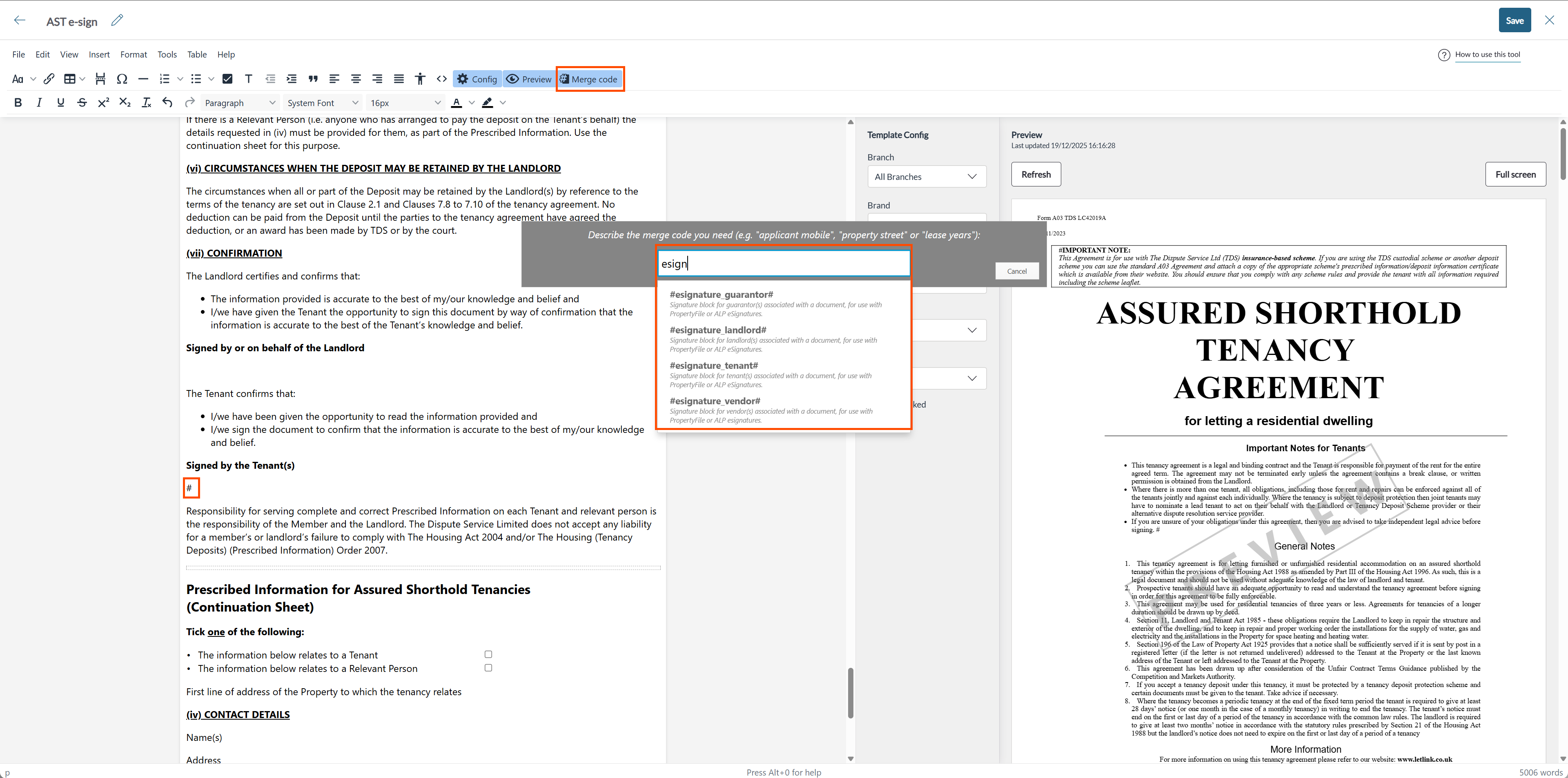 Customising your letter templates ready for E-Signing – Alto